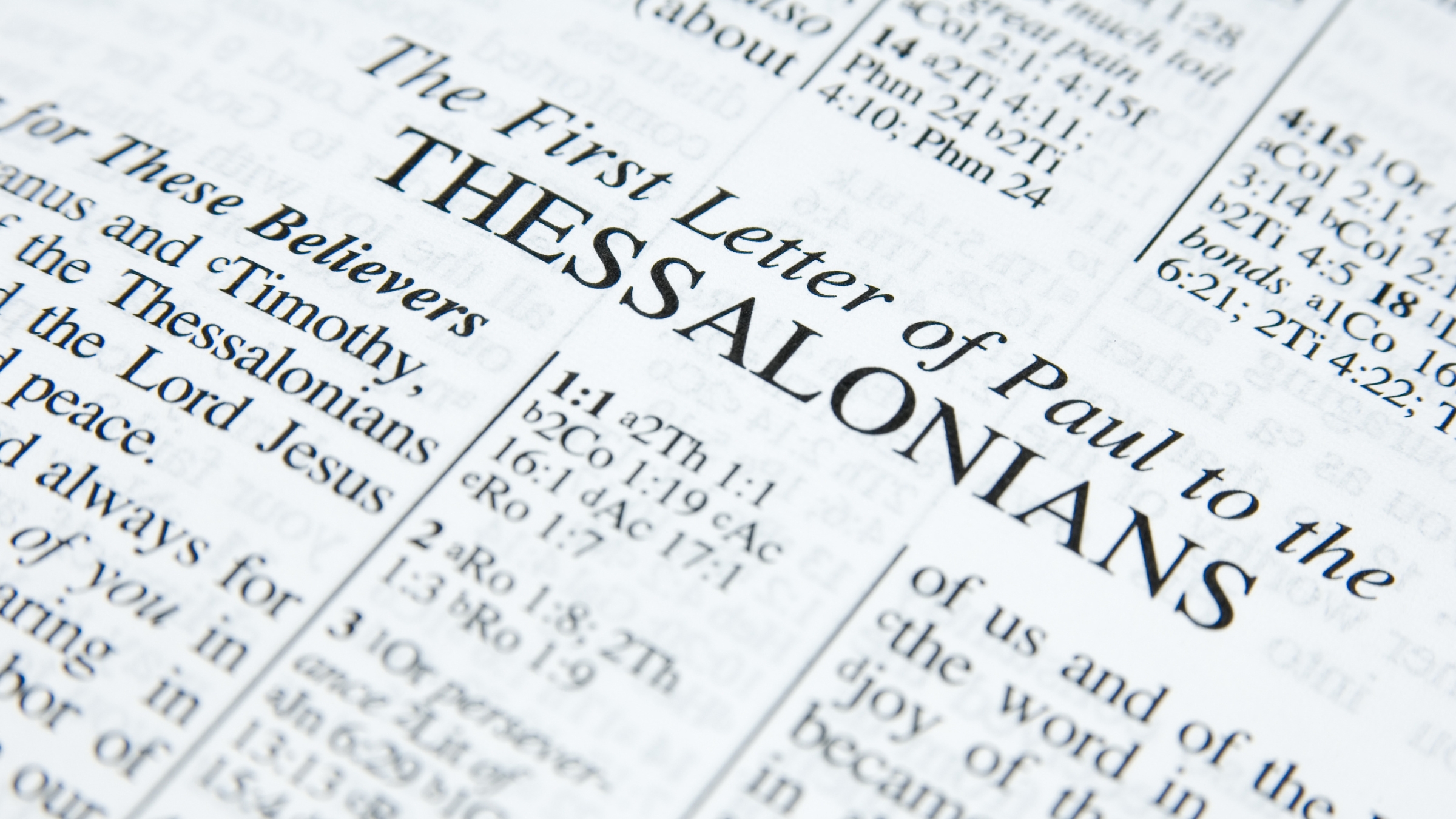 November 1 – Introduction to Thessalonians | Reformed Perspective
