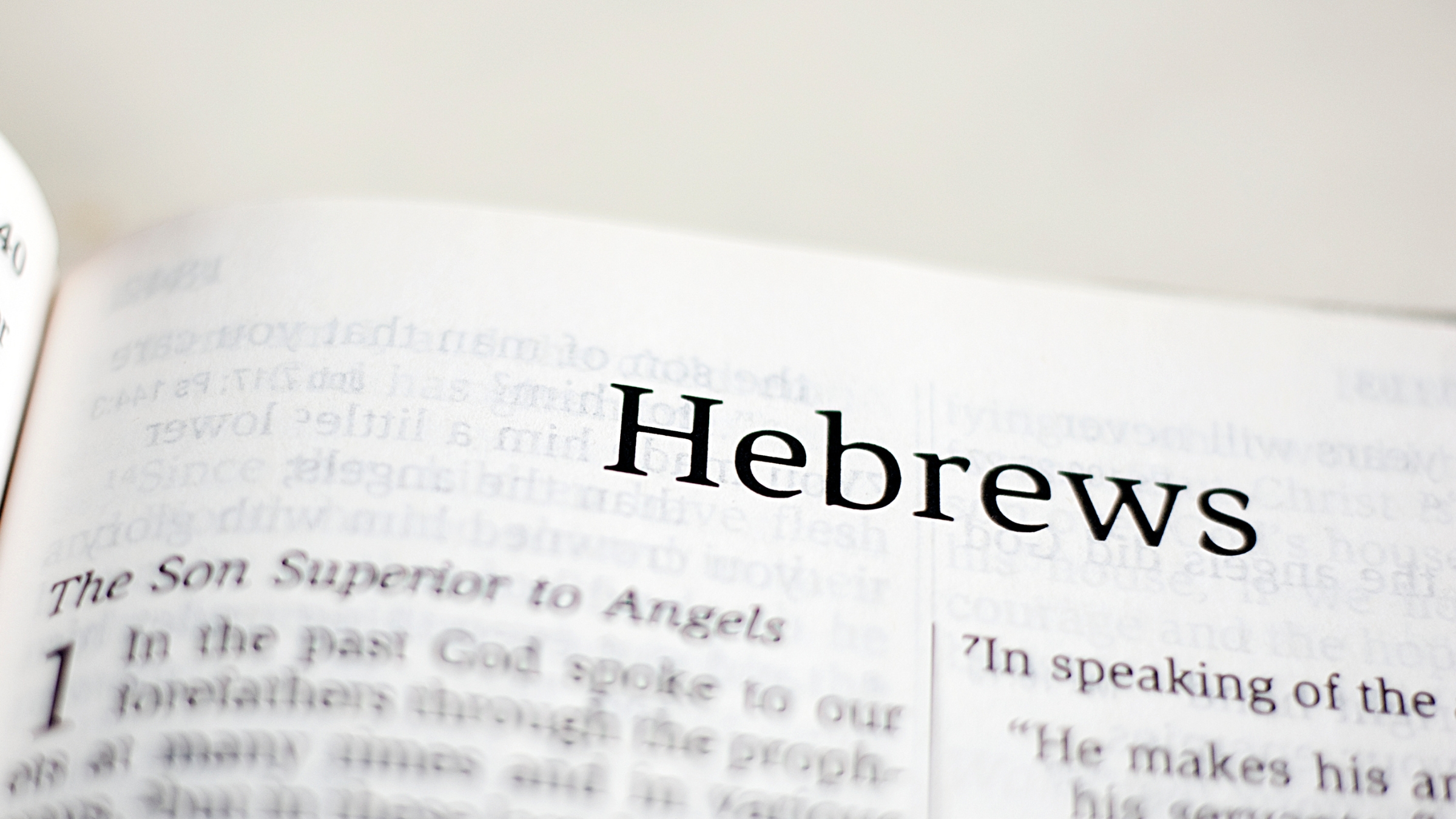 June 1 – Introduction to Hebrews | Reformed Perspective